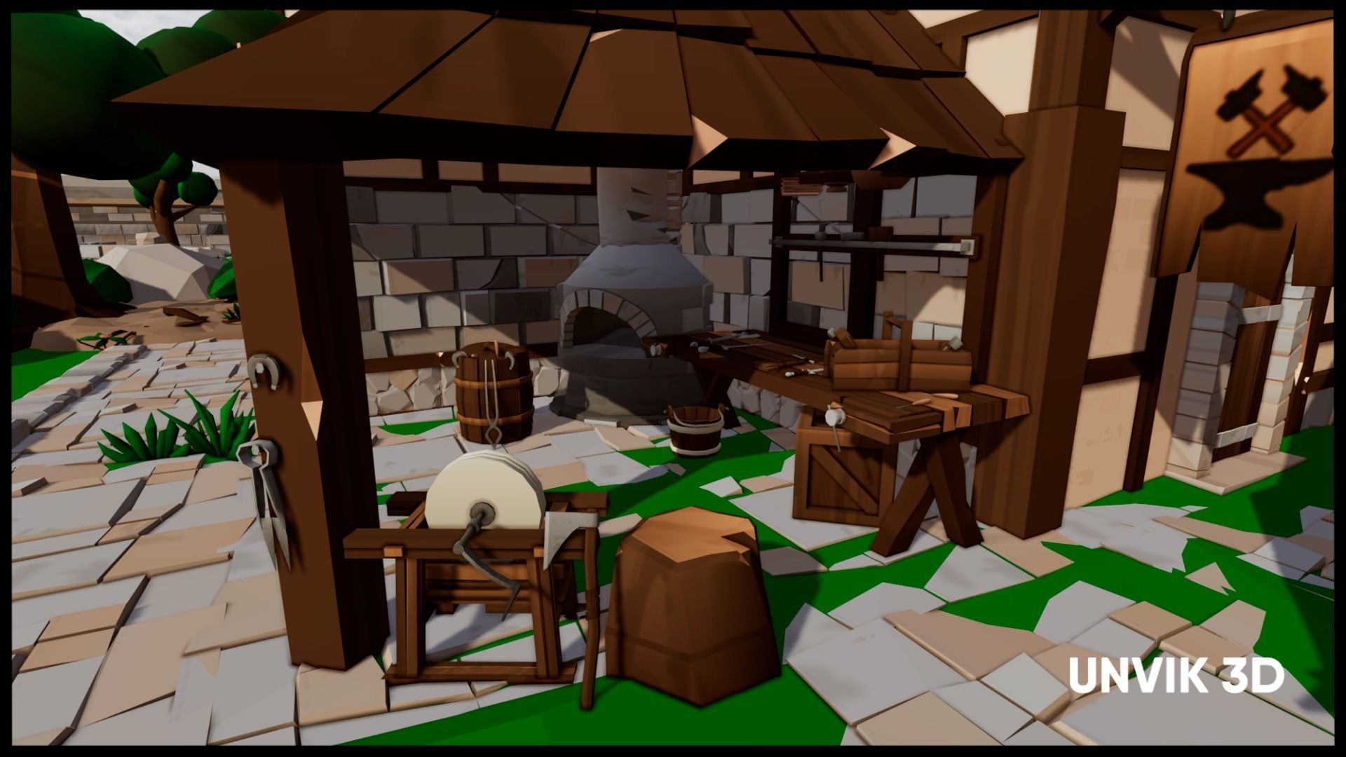 3D model BlackSmith Kitbashing VR / AR / low-poly | CGTrader