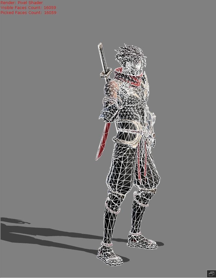 3D model Hayabusa Crimson Shadow Skin Default VR / AR / low-poly | CGTrader