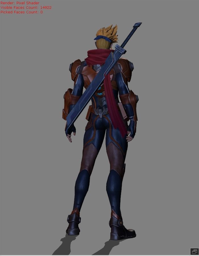 3D model Hayabusa Spacetime Shadow skin 01 VR / AR / low-poly | CGTrader