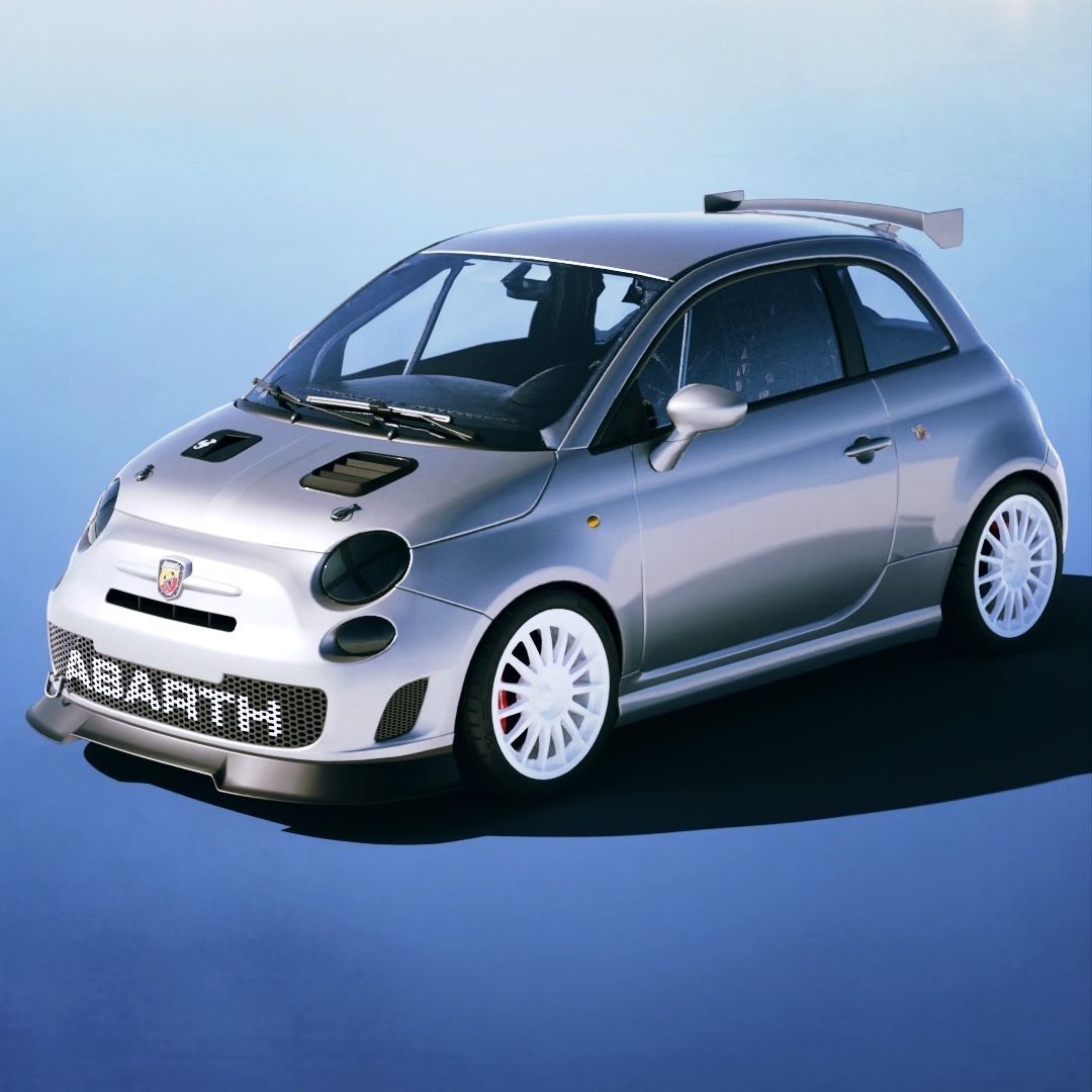 3D model Abarth 695 Assetto Corse Evoluzione Trofeo 2014 VR / AR / low-poly | CGTrader