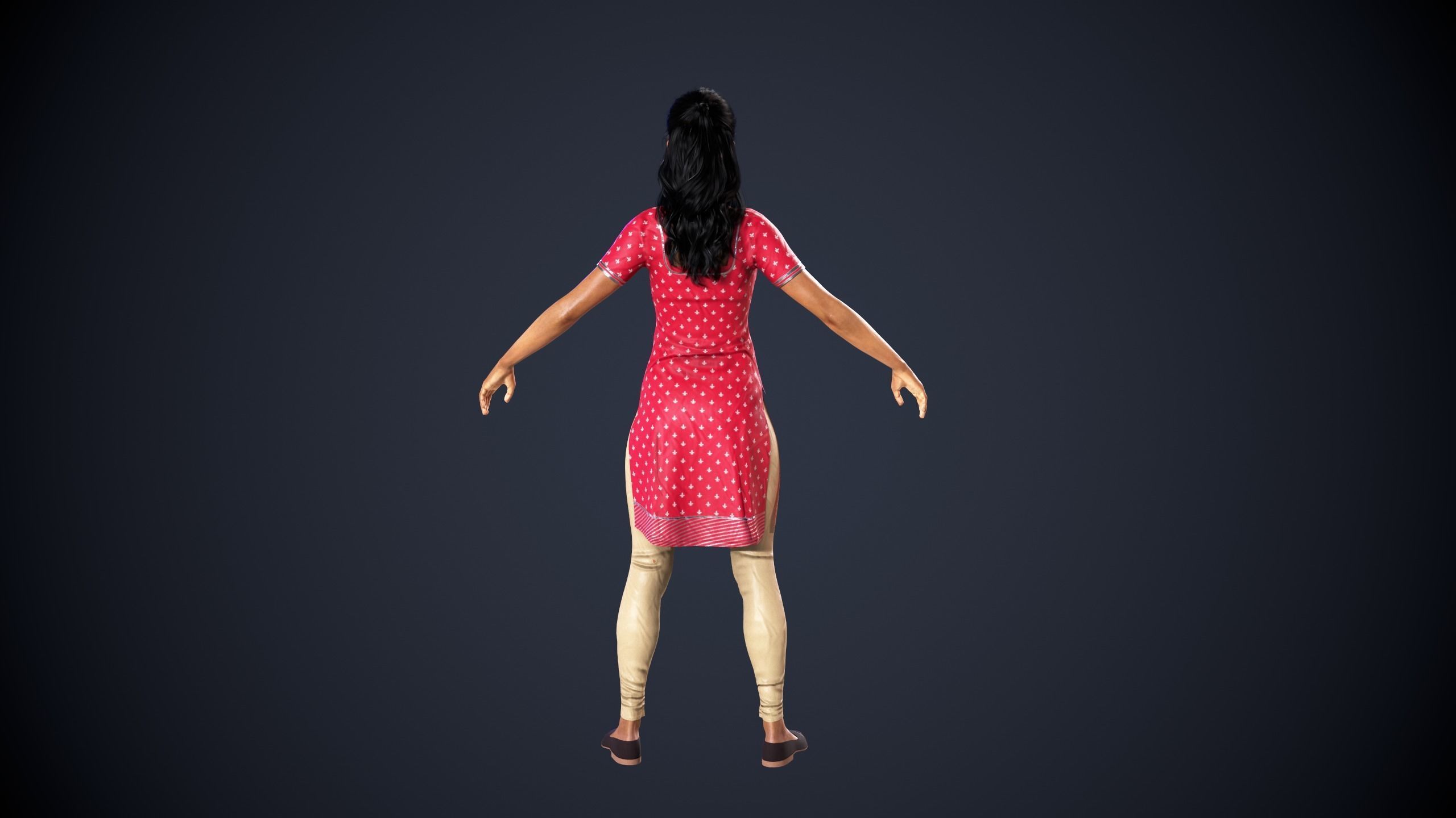 3D model Indian Girl VR / AR / low-poly | CGTrader