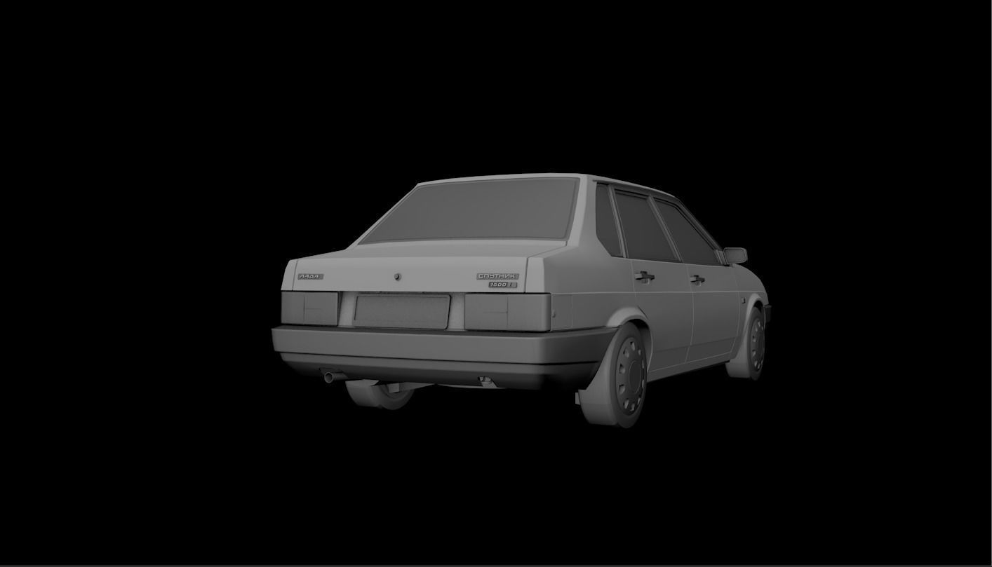 vaz 21099 free 3D model | CGTrader