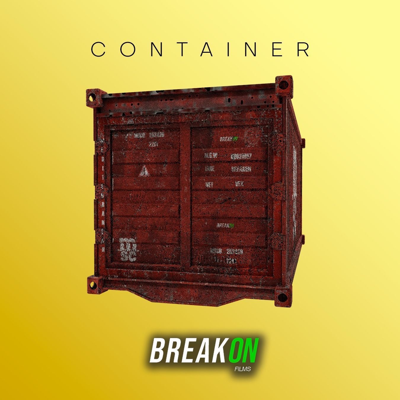 3D model CONTAINER MSC VR / AR / low-poly | CGTrader