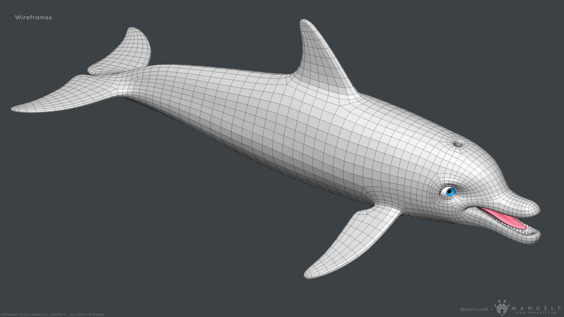 Stylized Cartoon Dolphin 3D model | CGTrader