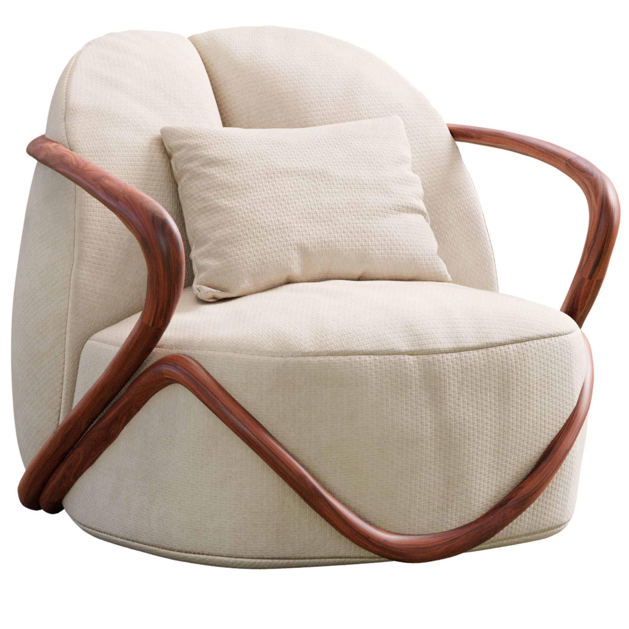 Hug Armchair By Giorgetti 3D model | CGTrader