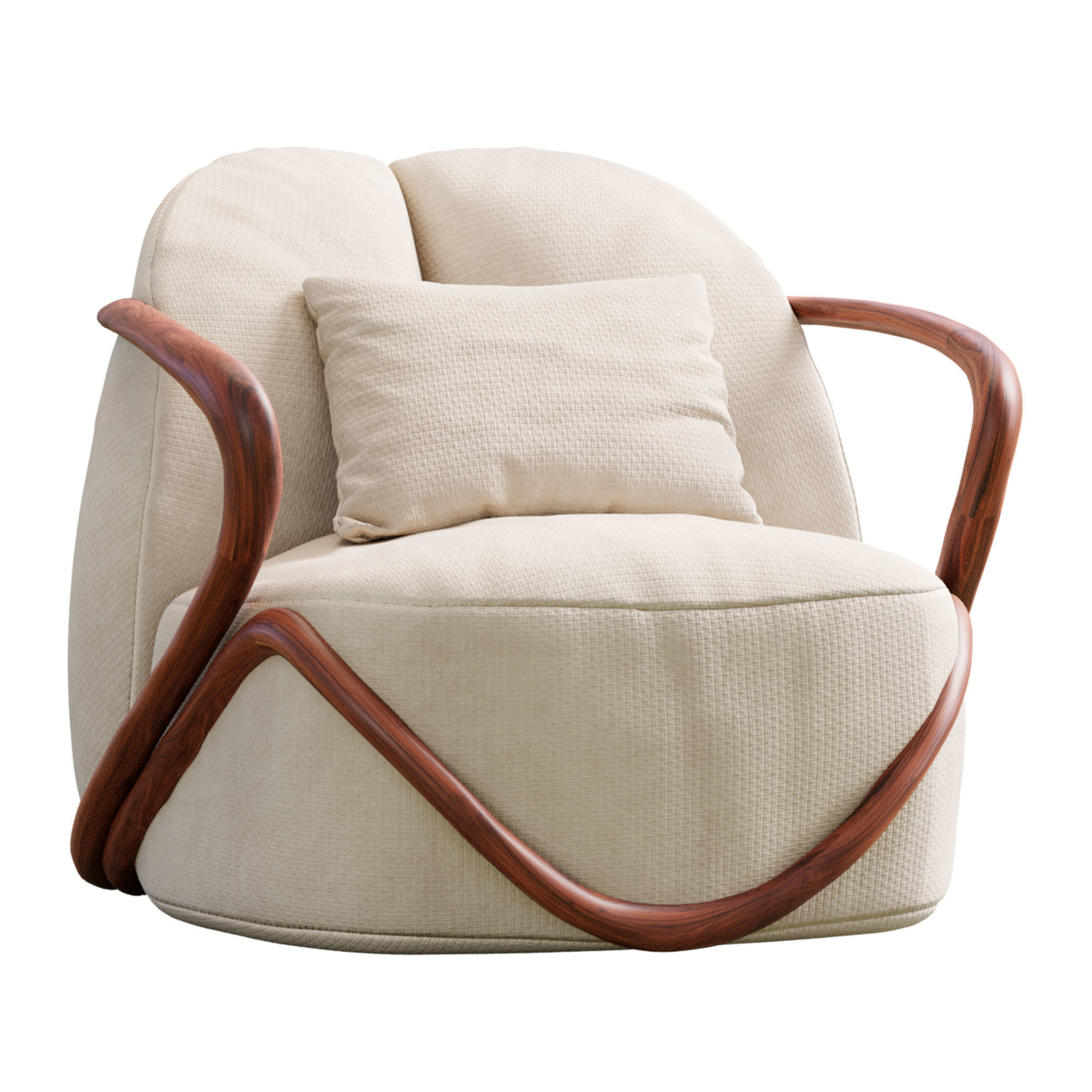 Hug Armchair By Giorgetti 3D model | CGTrader