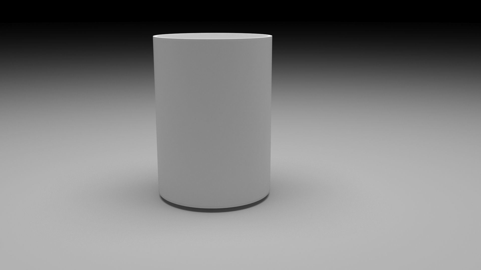 White Cylinder Cup 3D model | CGTrader