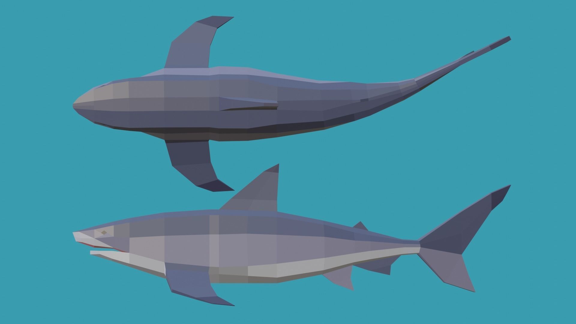 3D model animated low poly fish pack VR / AR / low-poly | CGTrader