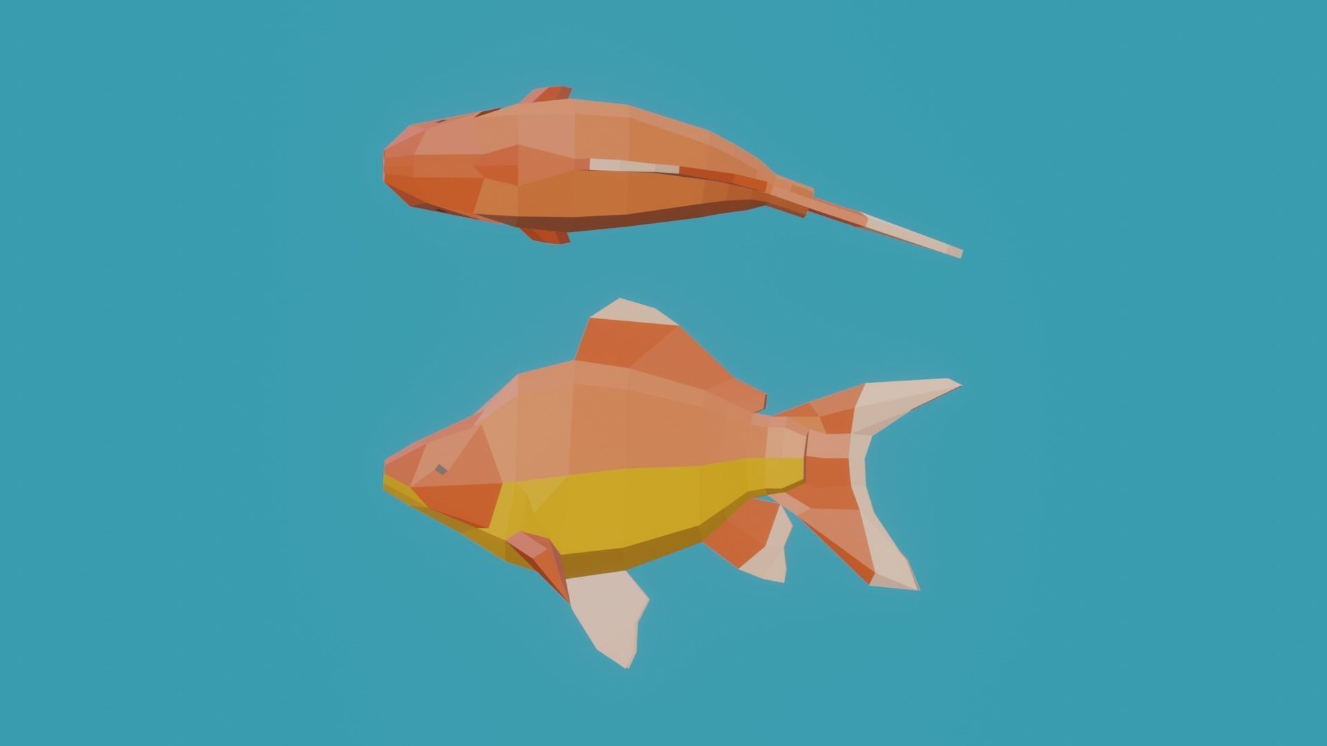 3D model animated low poly fish pack VR / AR / low-poly | CGTrader