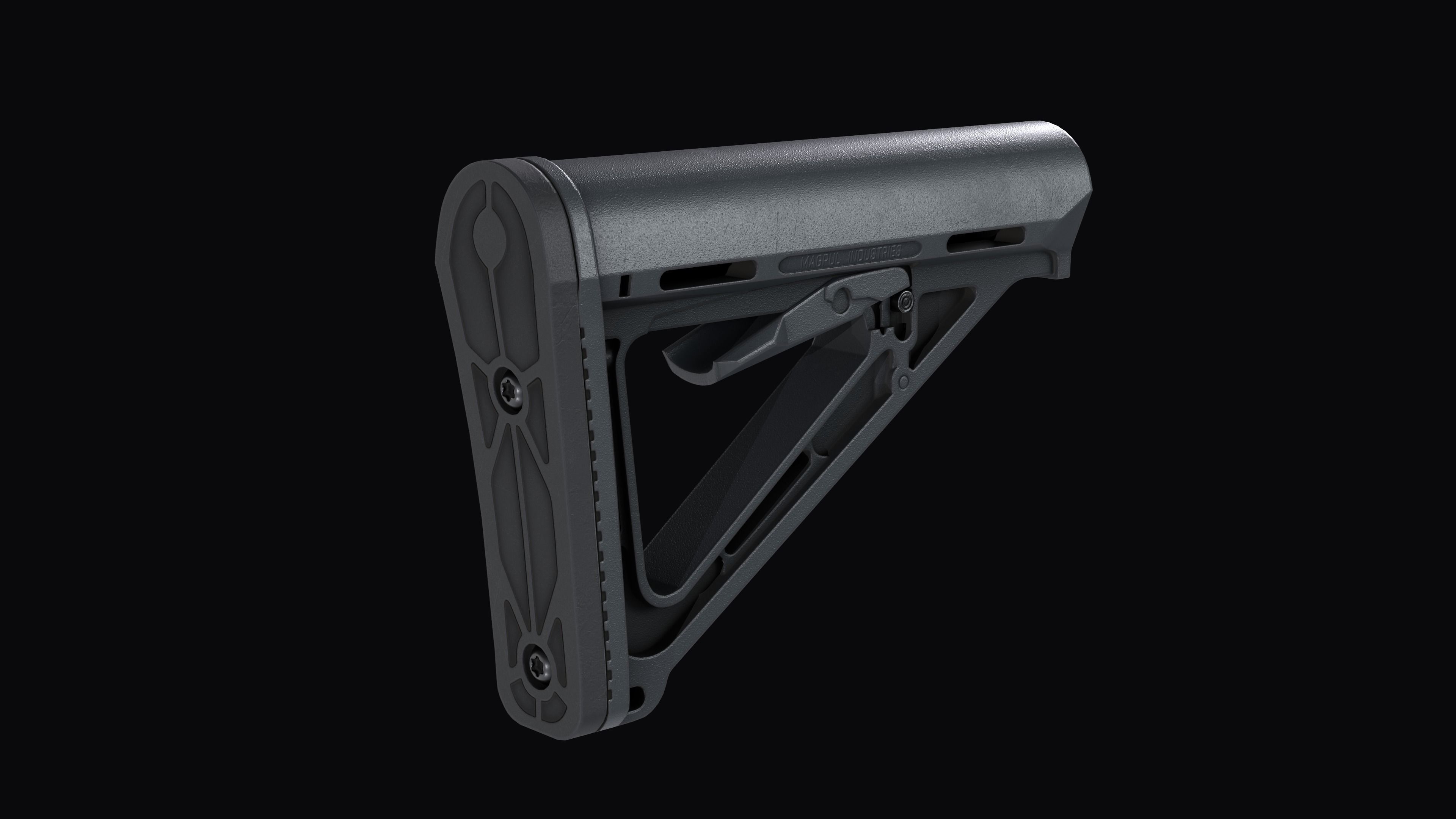 3D model Magpul MOE Carbine ButtStock M4 AR VR / AR / low-poly | CGTrader