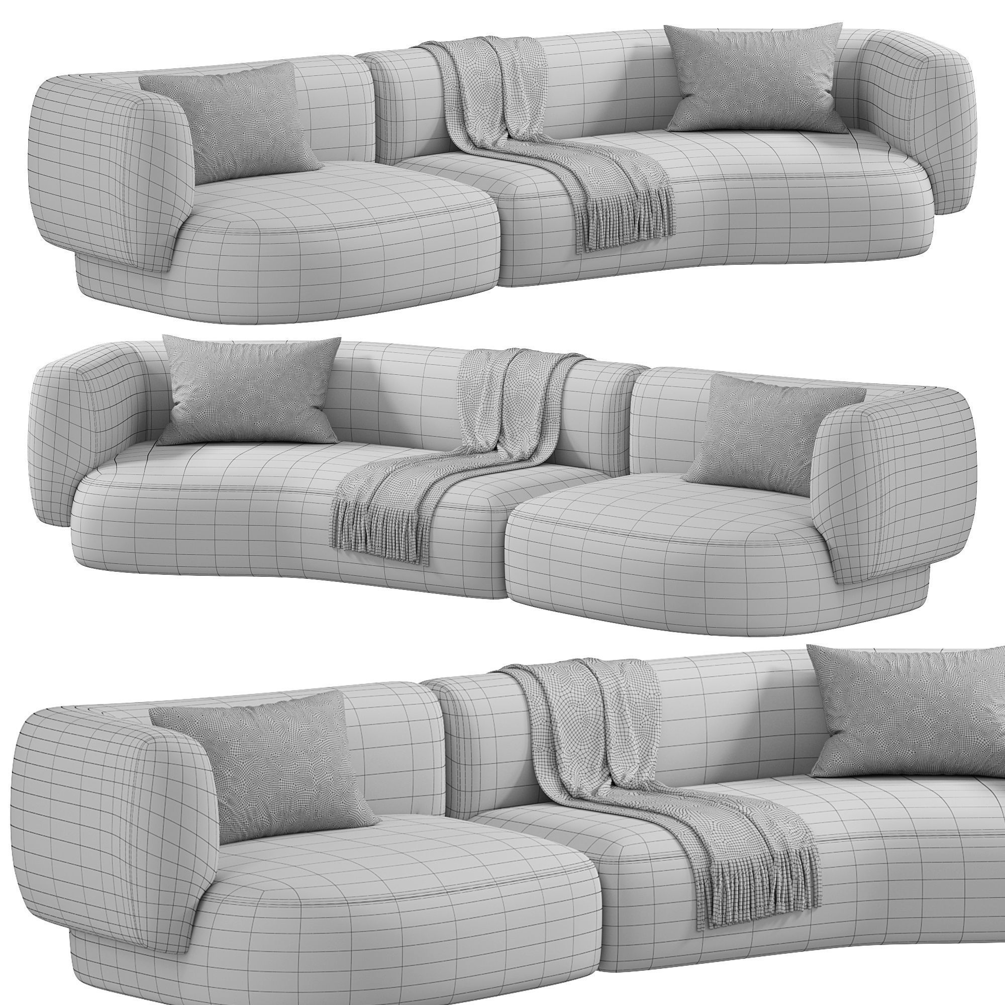 HUG MODULAR SOFA 3D model | CGTrader