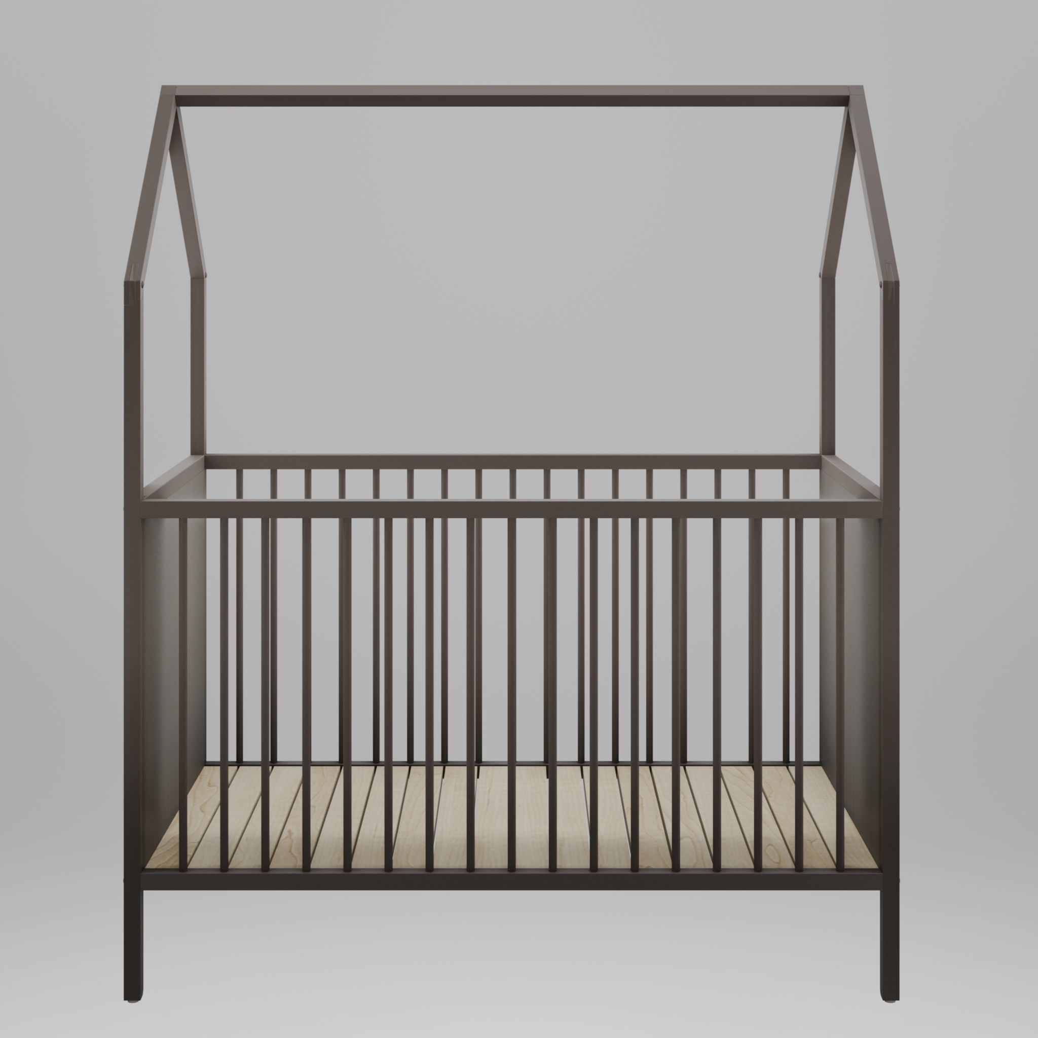 3D model 3D Model of Stokke home bed - Grey VR / AR / low-poly | CGTrader