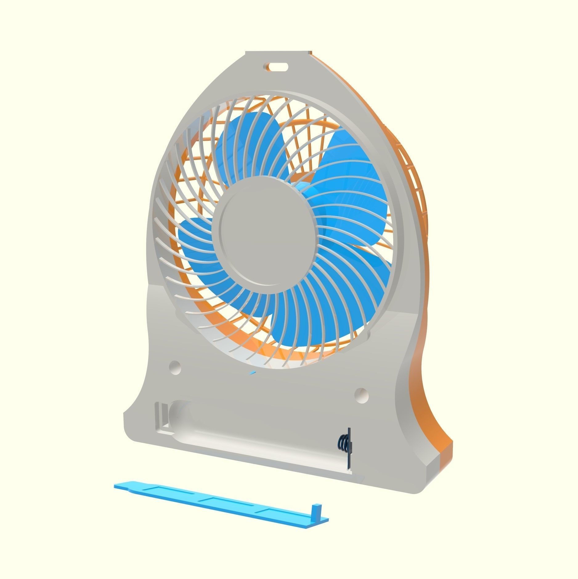 3D model Battery Fan VR / AR / low-poly | CGTrader
