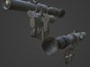 3D model low-poly model of the soviet optical sight PSO-1 VR / AR / low ...