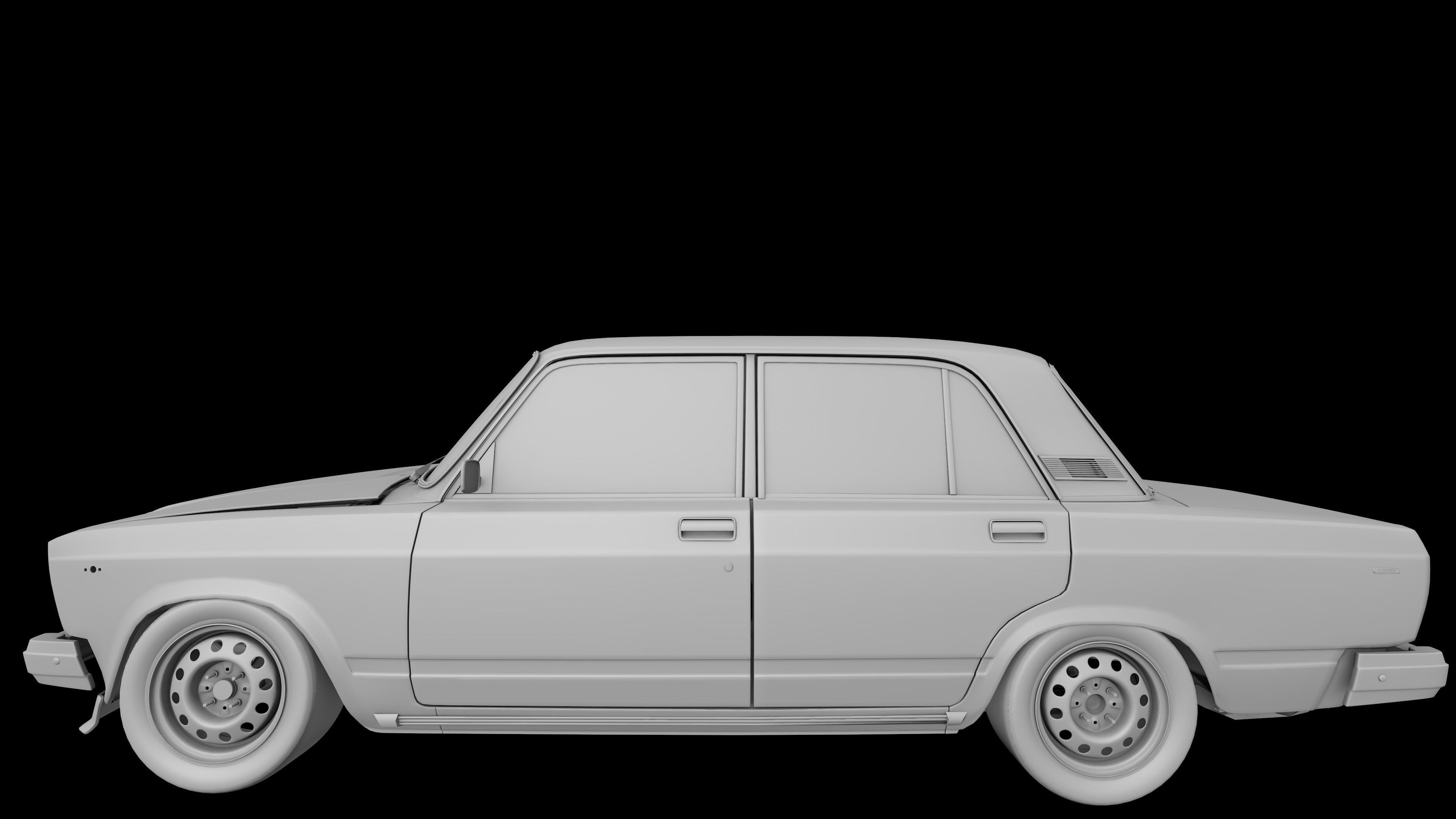 Lada 2107 - Battle-Scarred free 3D model | CGTrader
