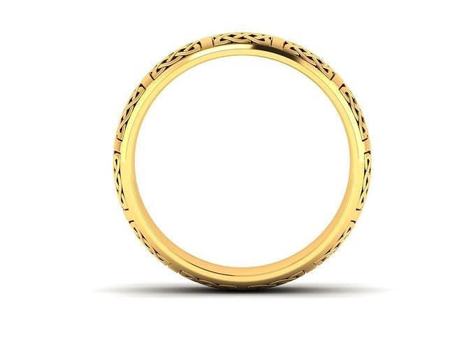 Band 3dm Render Details celtic wedding ring gold 3D model 3D printable ...