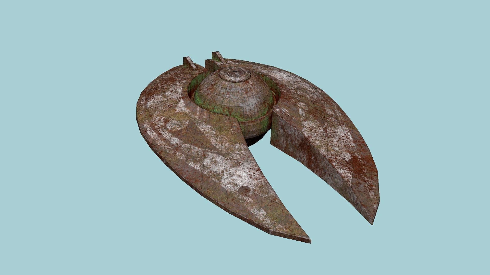 3D model Alien Spaceship UFO I11 Abandoned - Sci Fi Spacecraft Design ...