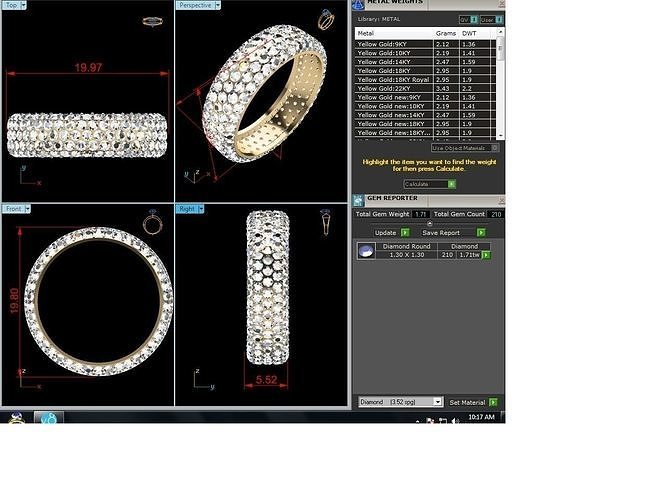 Band 3dm Render Details diamond eternity ring gold 3D model 3D printable | CGTrader