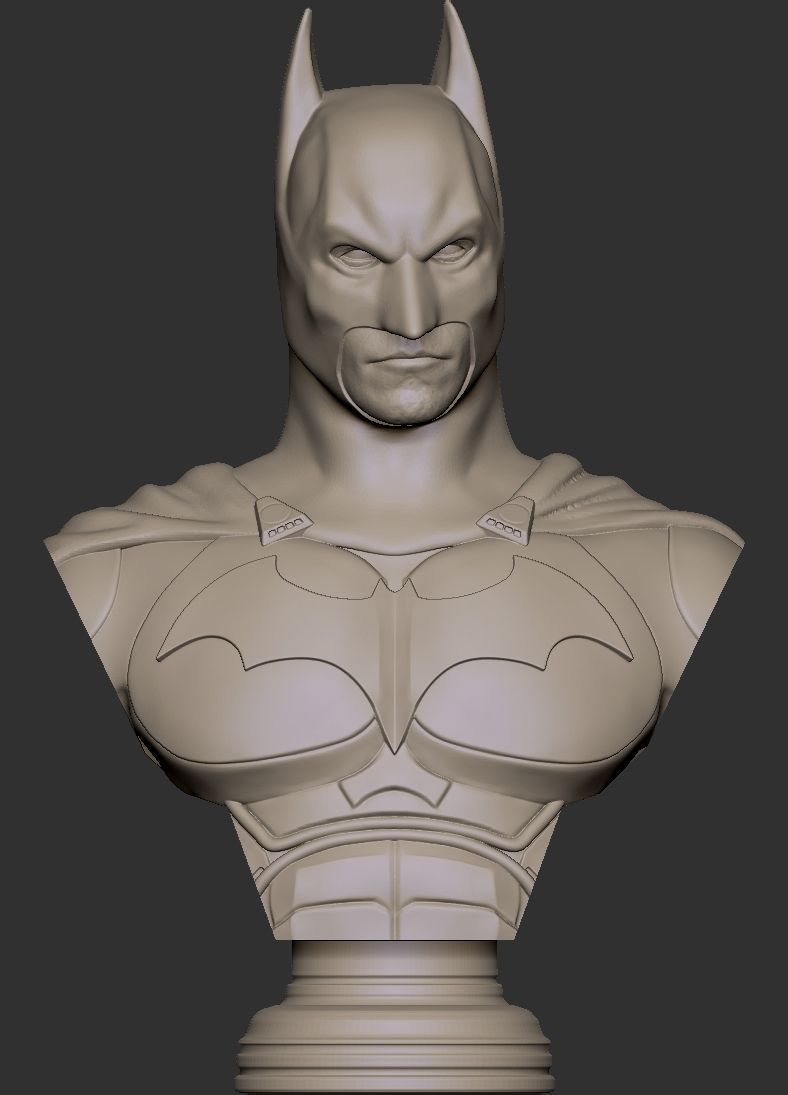 Batman Bust 3D model 3D printable | CGTrader