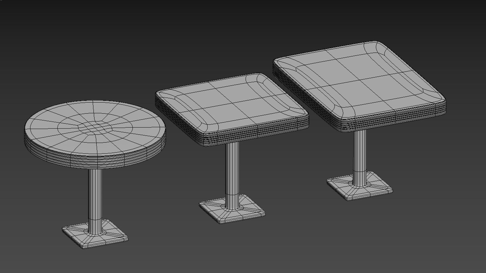 Retro Diner 50s Table free VR / AR / low-poly 3D model | CGTrader