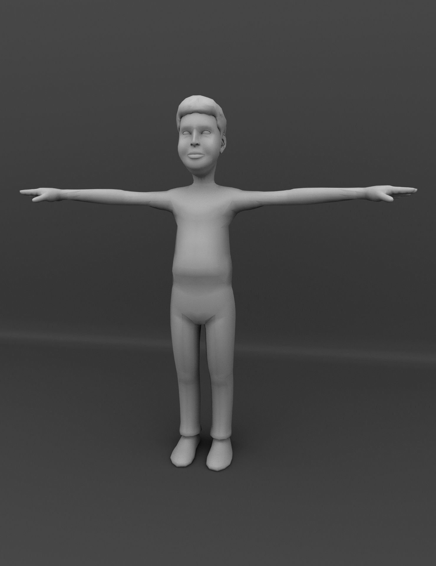 3D model Male Body Jai Base Mesh 3D Model Low-poly 3D model VR / AR ...