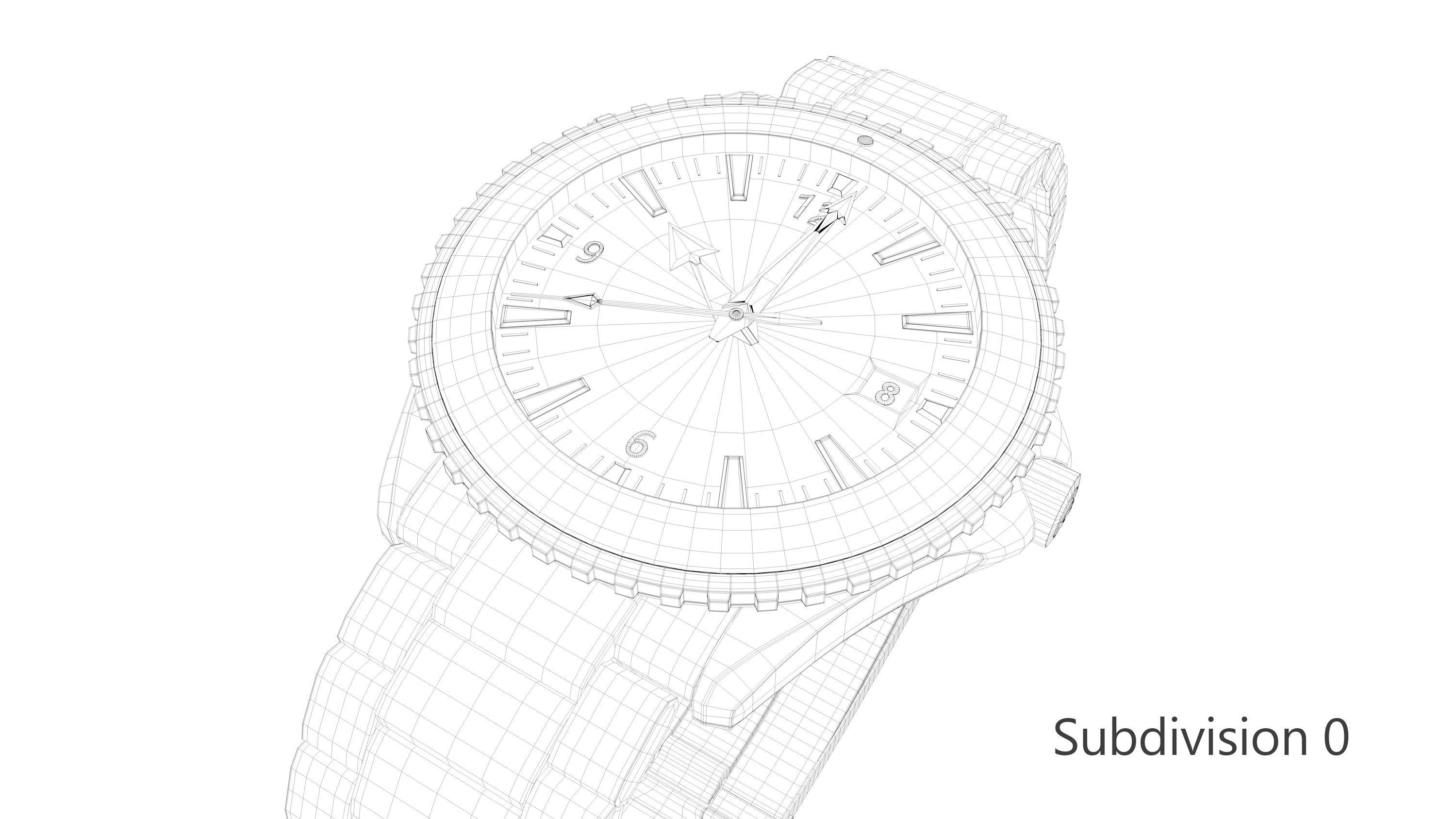 3D model Omega Seamaster Planet Ocean VR / AR / low-poly | CGTrader