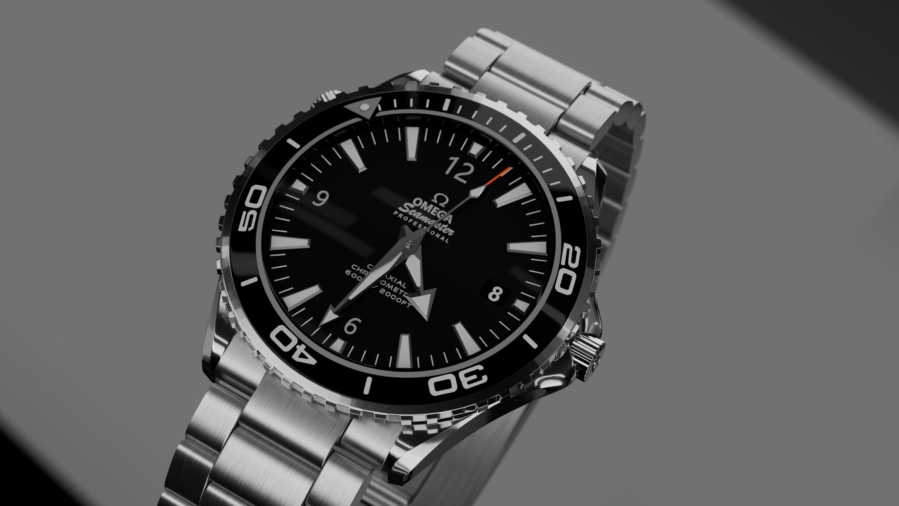 3D model Omega Seamaster Planet Ocean VR / AR / low-poly | CGTrader