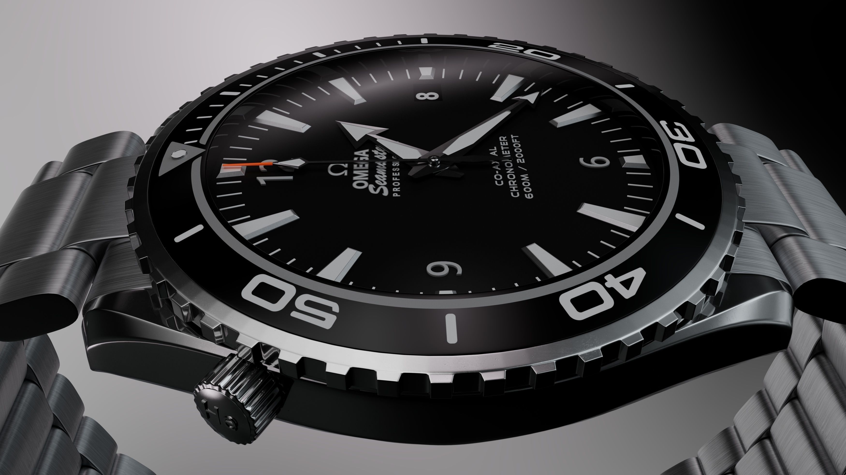 3D model Omega Seamaster Planet Ocean VR / AR / low-poly | CGTrader