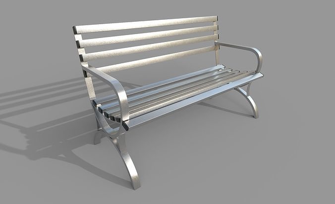 Metal Bench main 3D model | CGTrader
