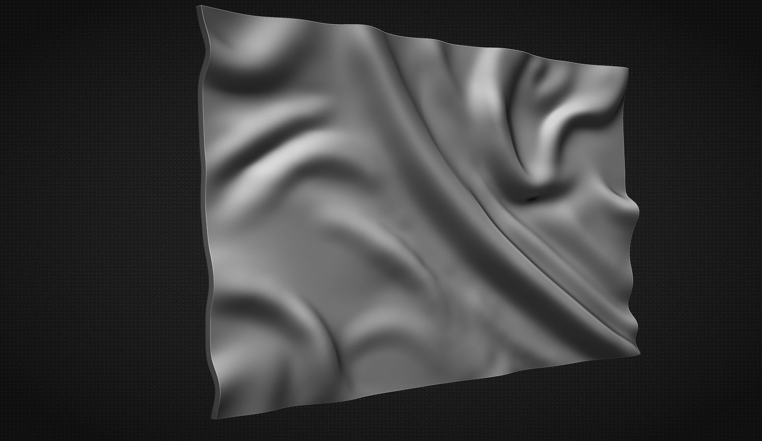 Wavy Flag 3D model 3D printable | CGTrader