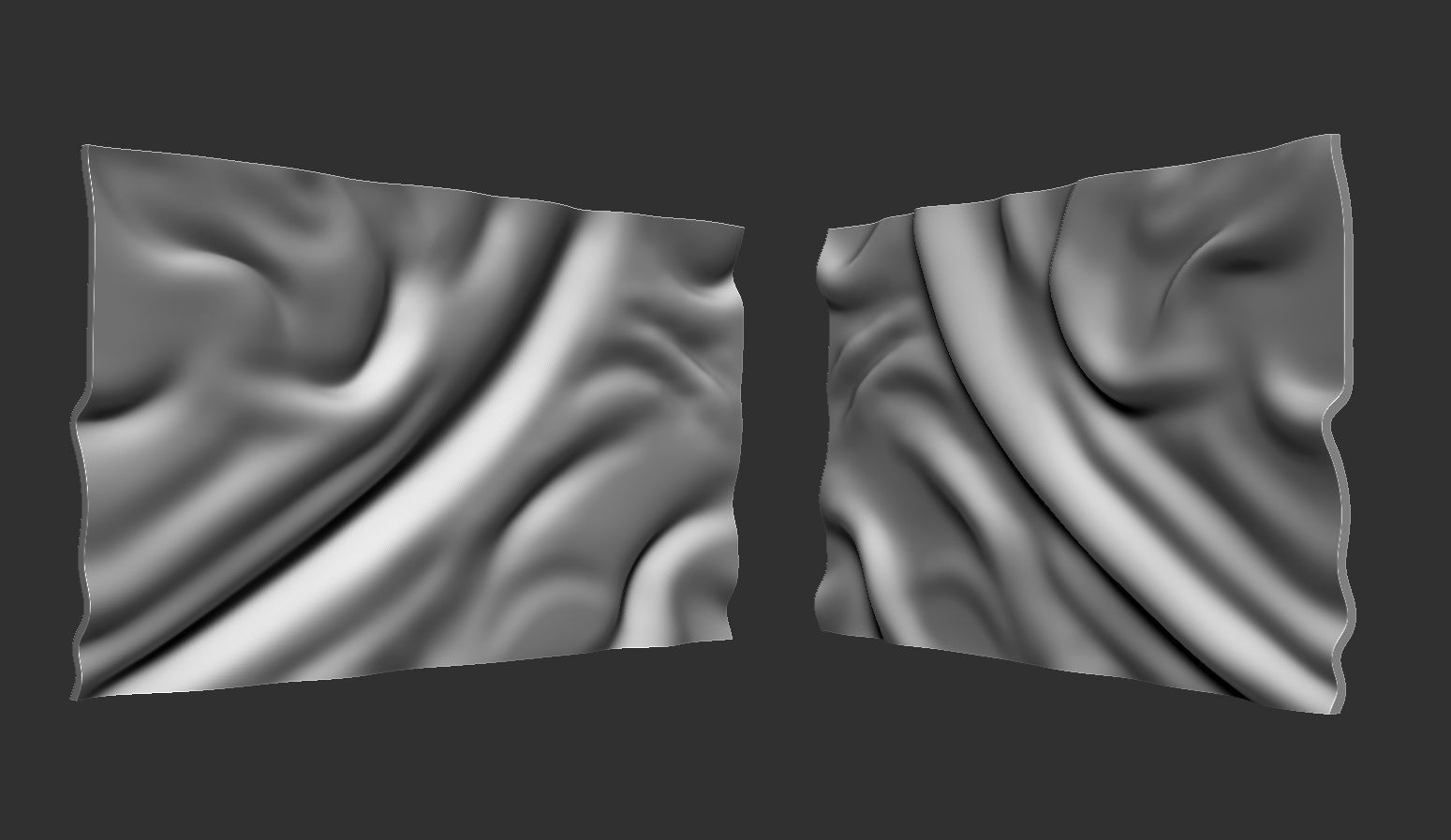 Wavy Flag 3D model 3D printable | CGTrader