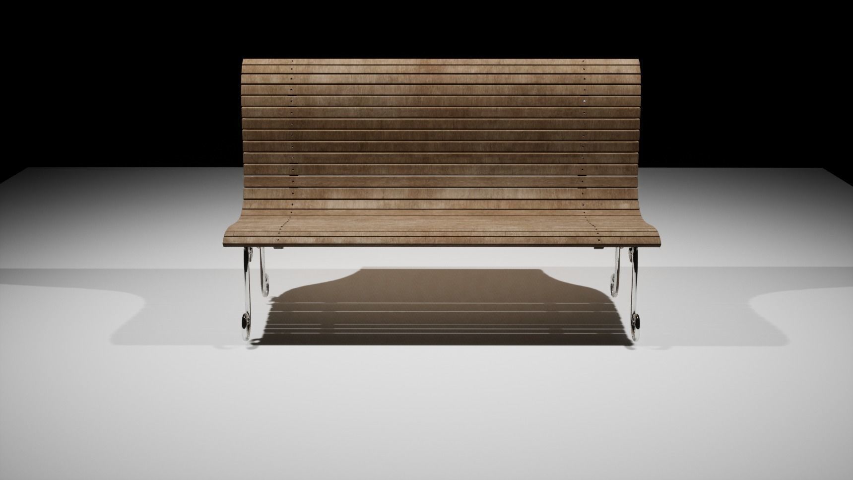 Exterior Wooden Bench 3D model 3D model | CGTrader