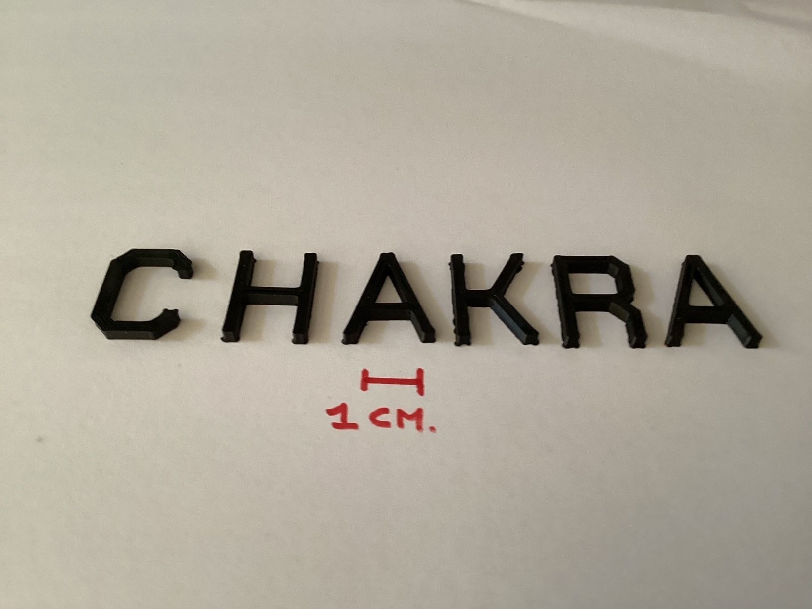 CHAKRA uppercase and lowercase 3D Letters STL FILE 3D model 3D ...