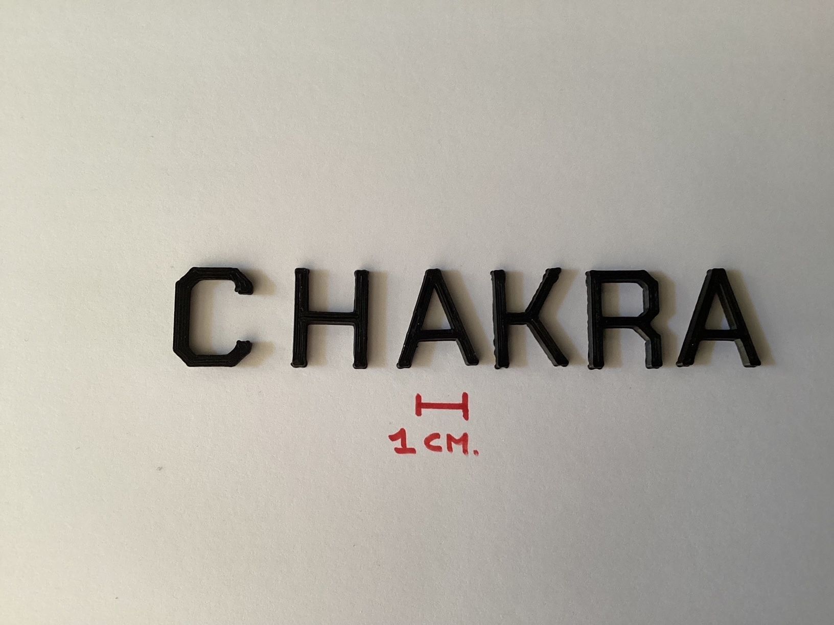 CHAKRA uppercase and lowercase 3D Letters STL FILE 3D model 3D ...