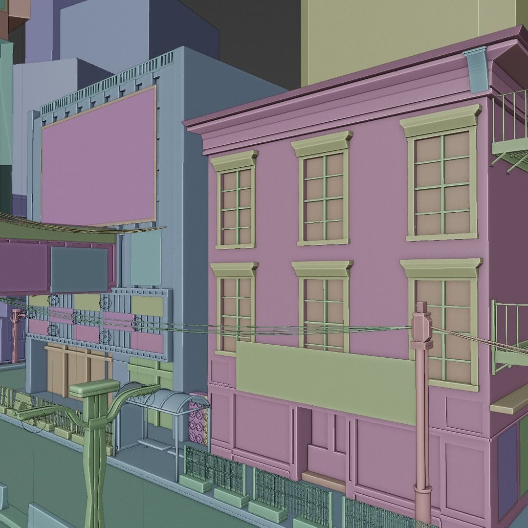 City assets 3D model 3D model | CGTrader