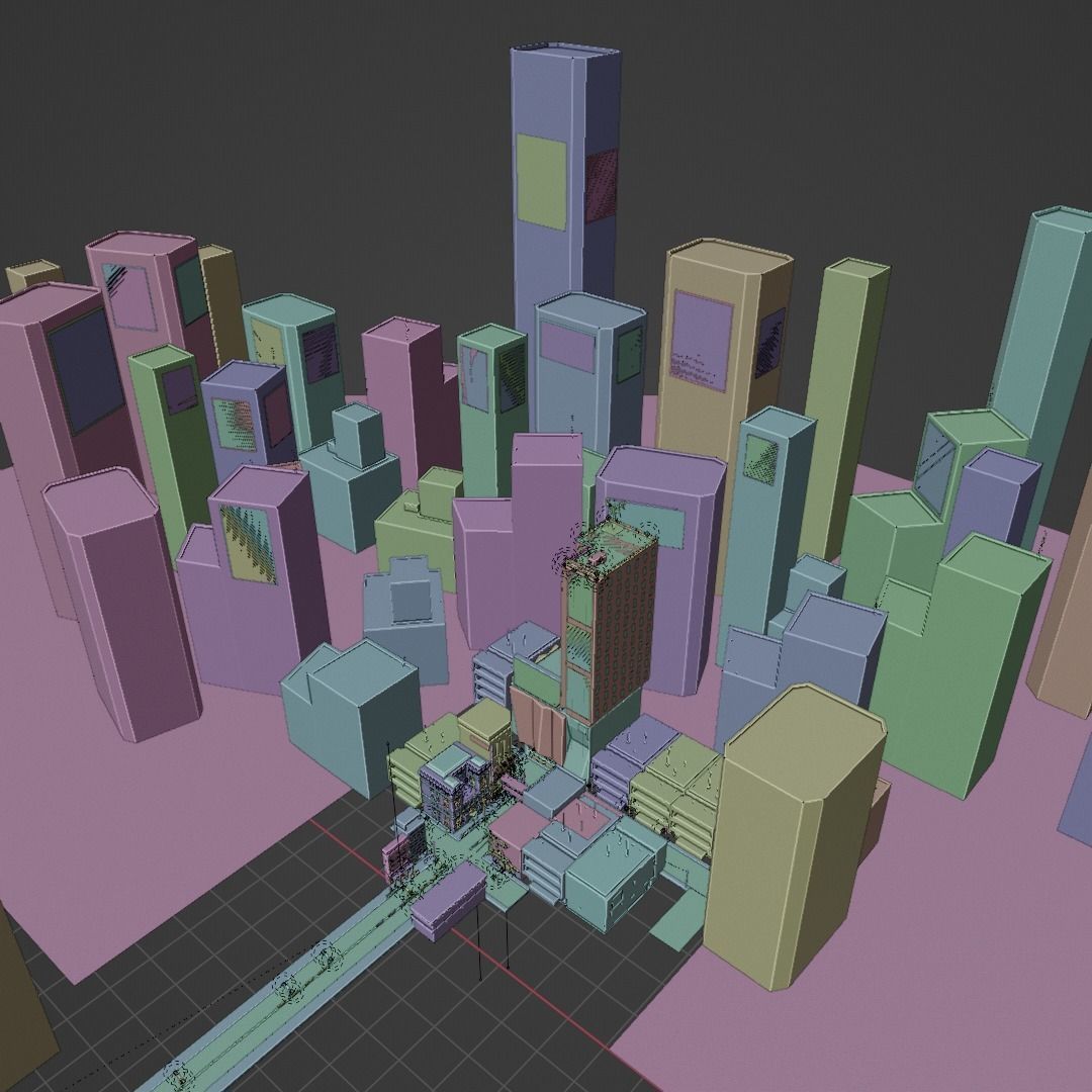 City assets 3D model 3D model | CGTrader