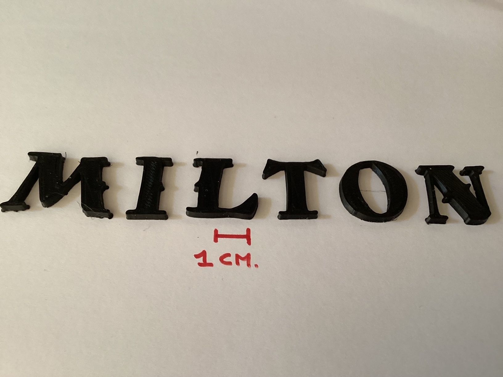 MILTONIAN uppercase and lowercase 3D Letters STL FILE 3D model 3D ...