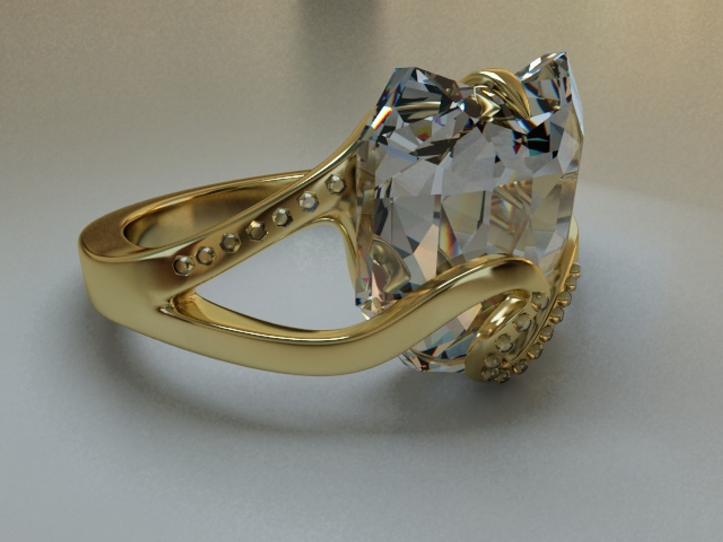 Stunning Wedding Ring 3D model | CGTrader