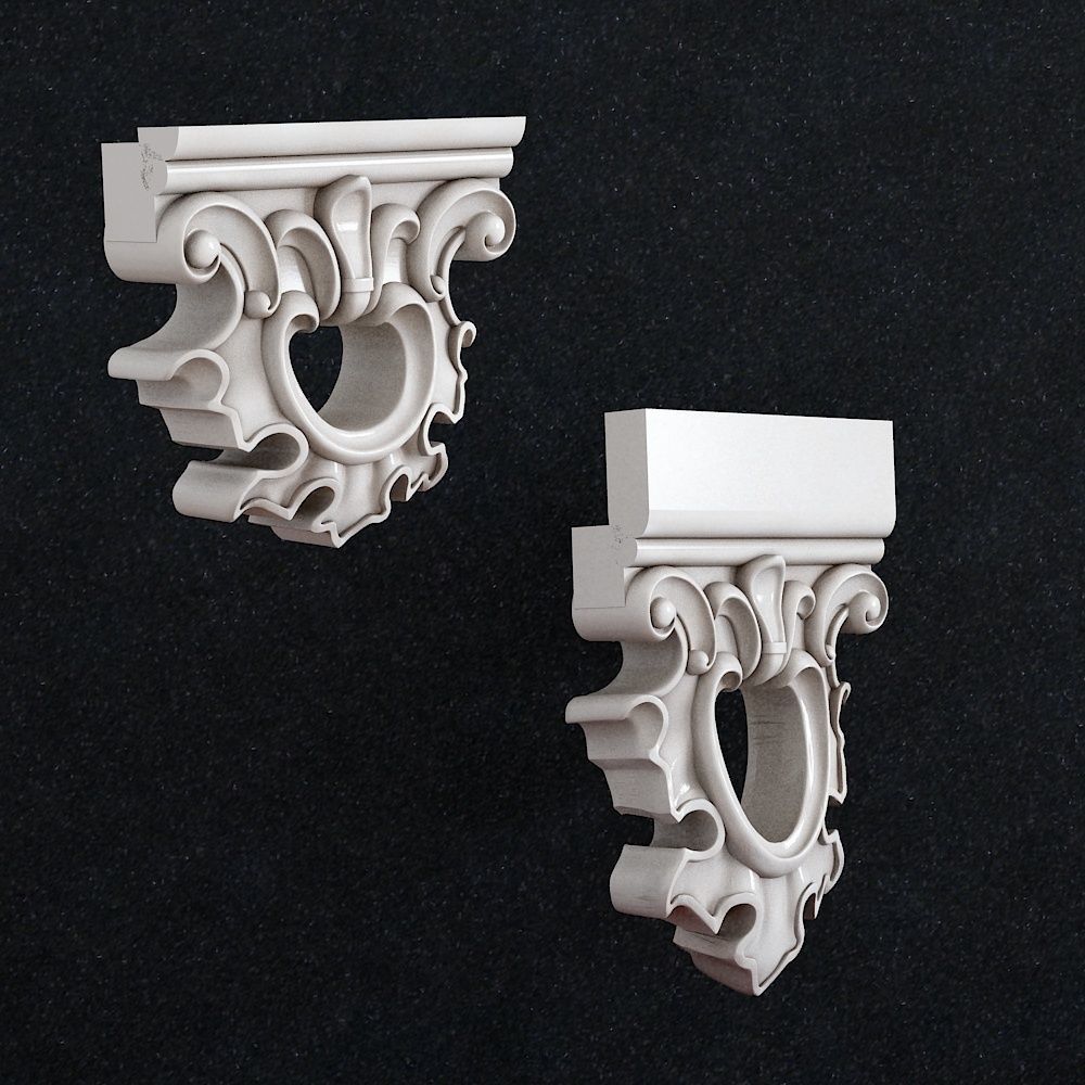 Baroko elements 3D model 3D printable | CGTrader