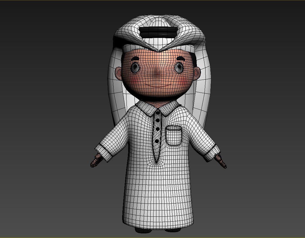 3D model Arabic kids VR / AR / low-poly | CGTrader