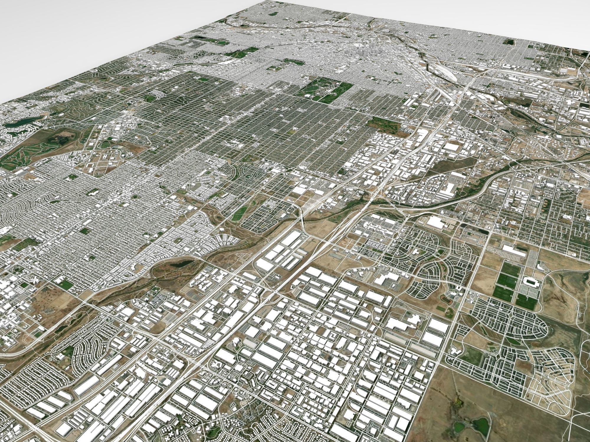 Cityscape Denver USA 3D model | CGTrader