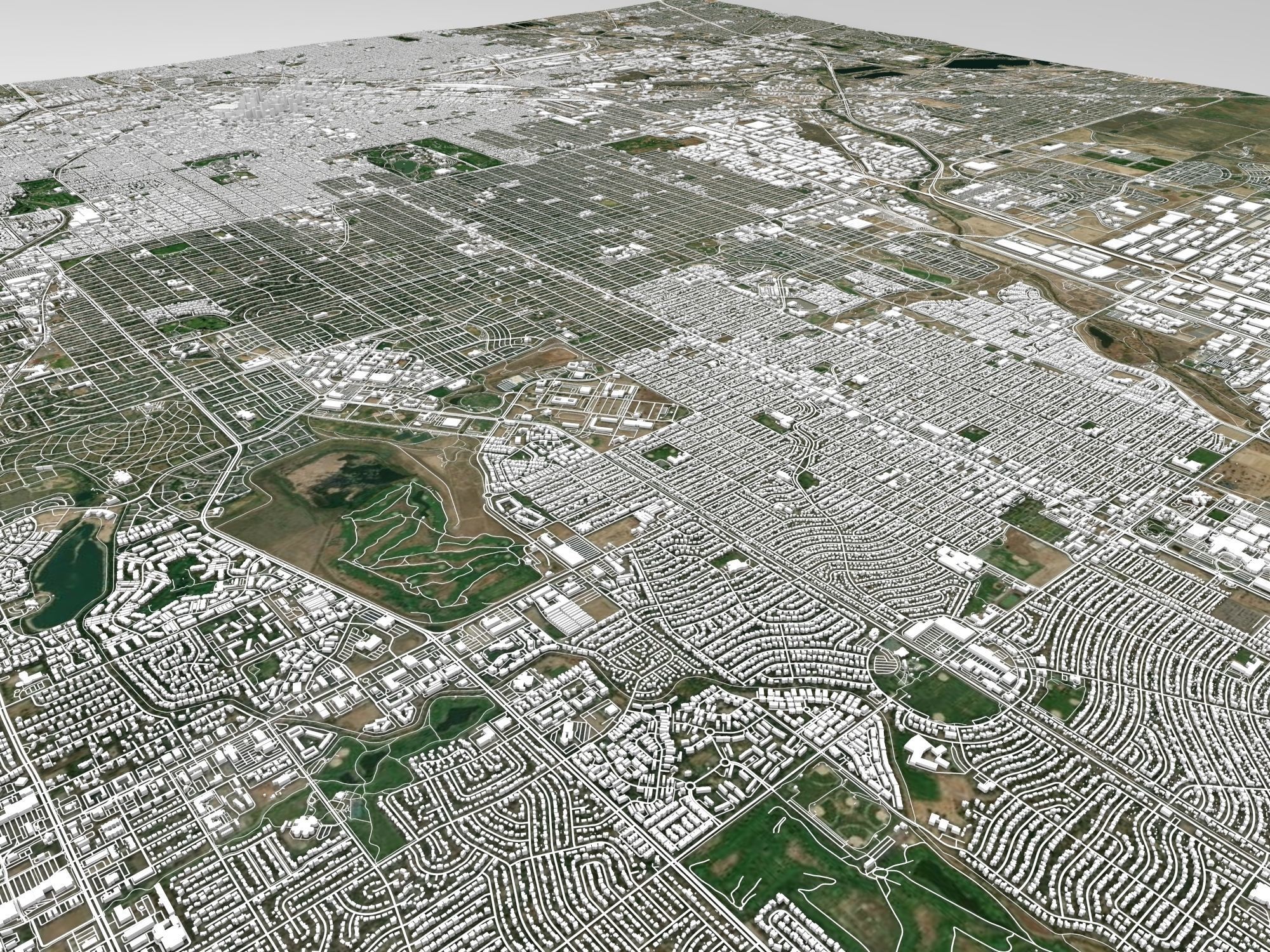 Cityscape Denver USA 3D model | CGTrader
