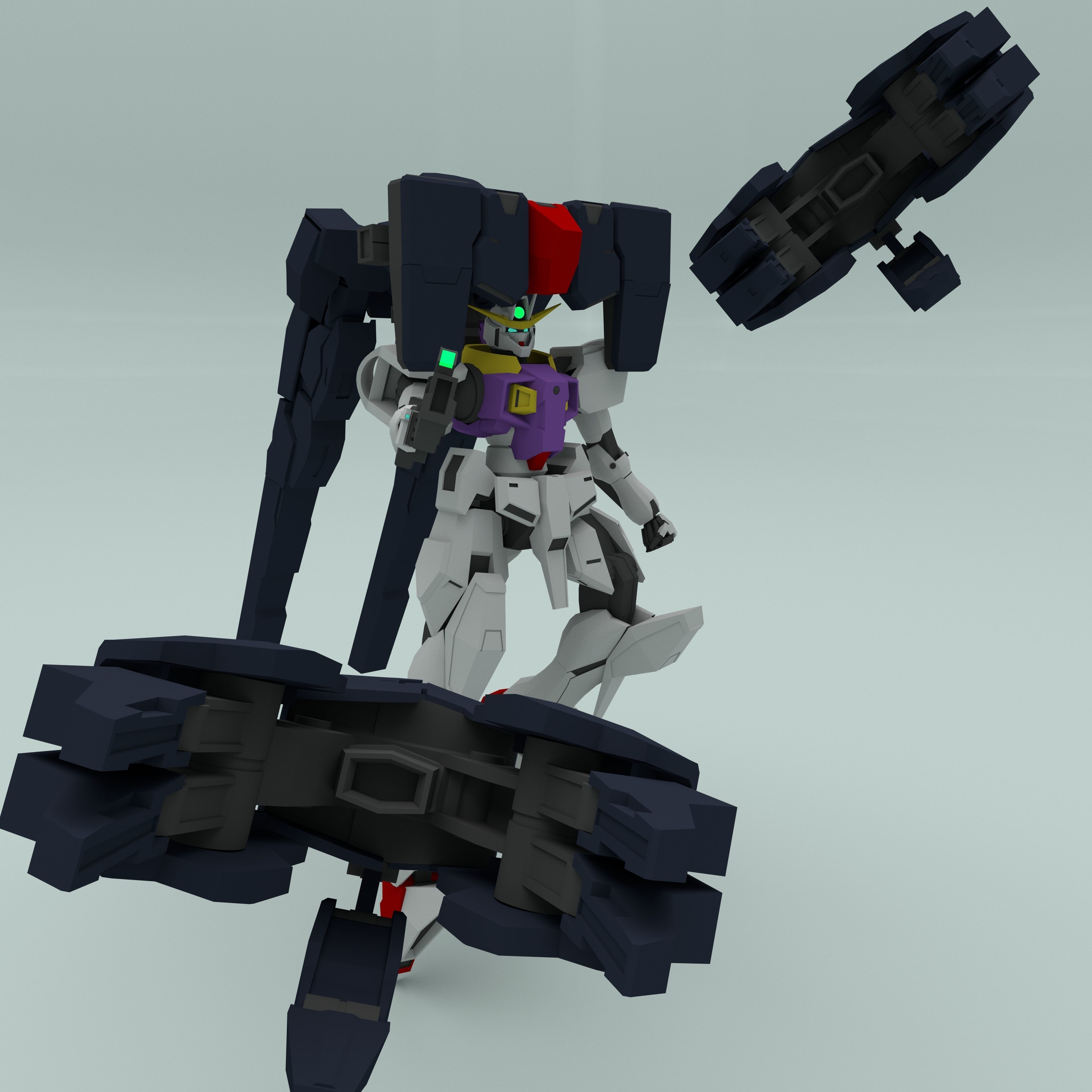 CB-002 Raphael Gundam 3D model | CGTrader