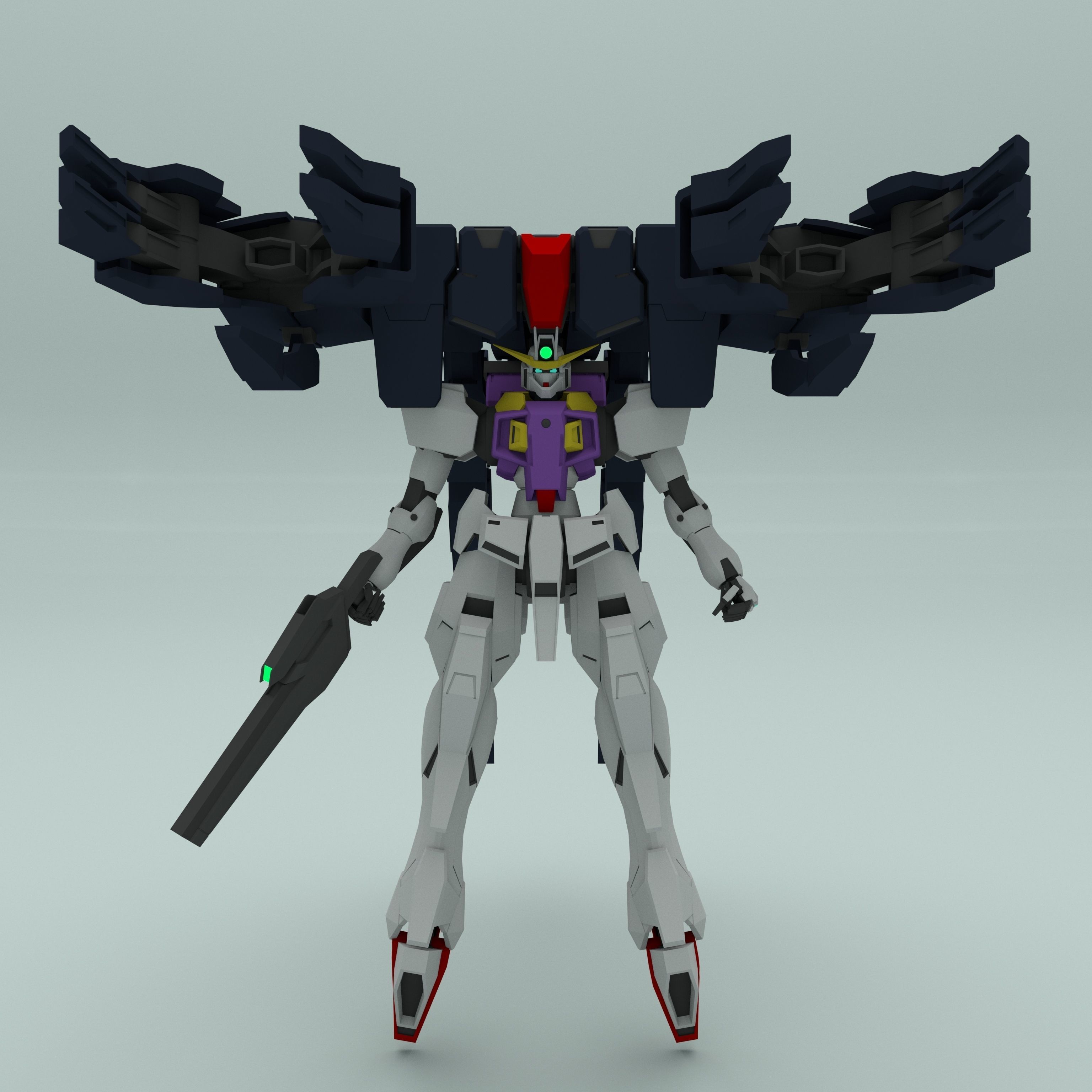 CB-002 Raphael Gundam 3D model | CGTrader