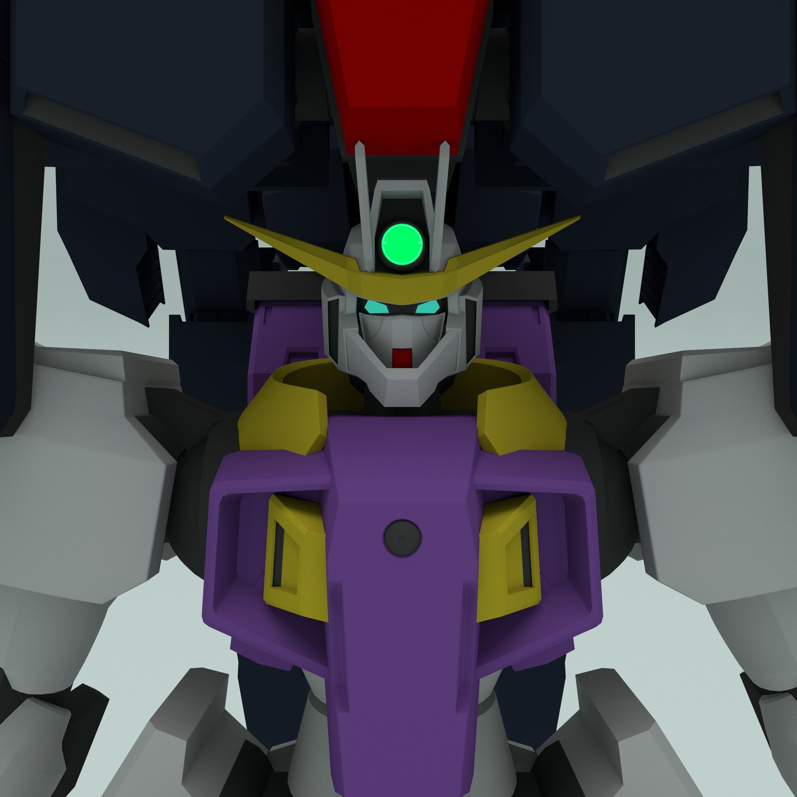 CB-002 Raphael Gundam 3D model | CGTrader