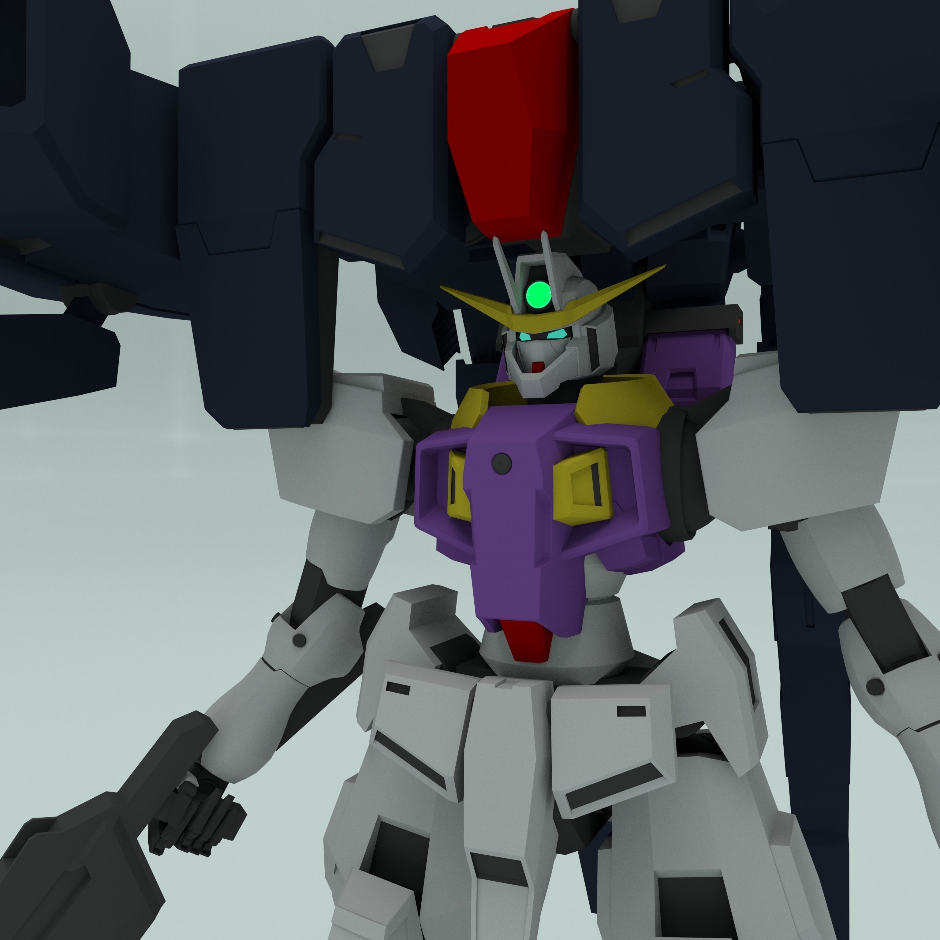 CB-002 Raphael Gundam 3D model | CGTrader