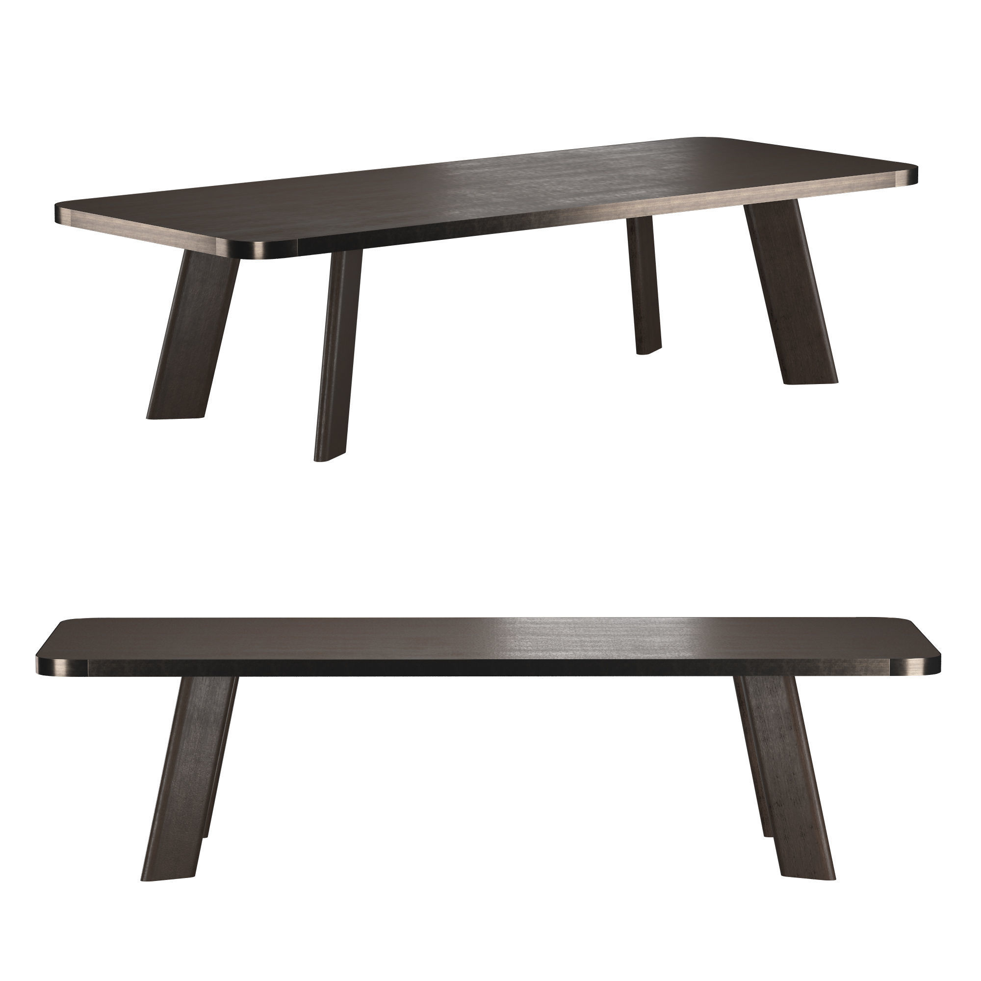 Native Rectangular Dining Table 3D model | CGTrader