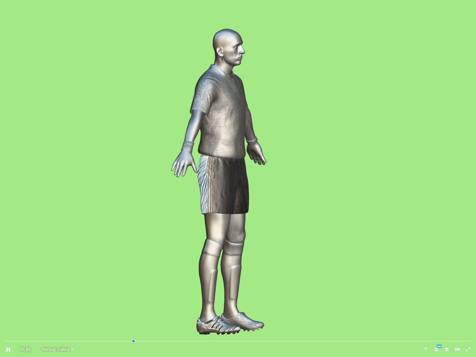 Pierluigi Collina referee 3D model animated rigged | CGTrader