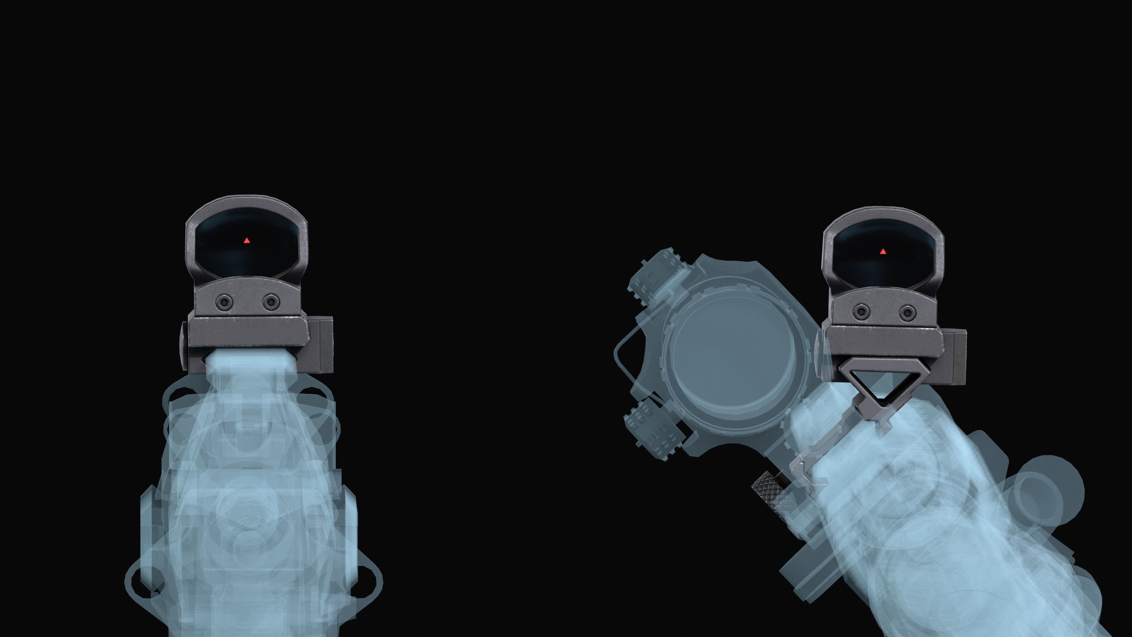 3D model Leupold DeltaPoint Red dot sight 45 Degree Angled VR / AR ...