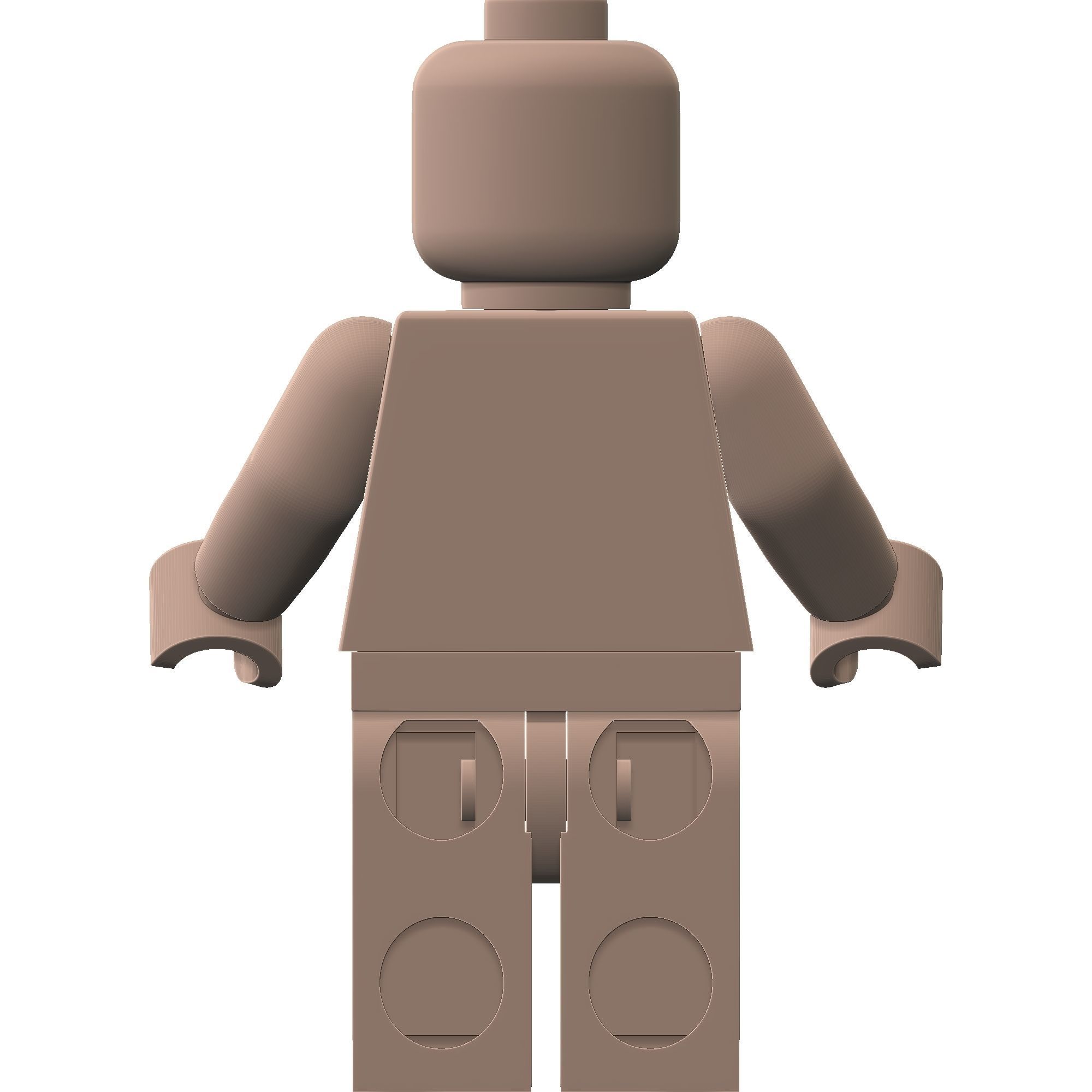 LEGO like Character base mesh printable and low polygon versions 3D ...